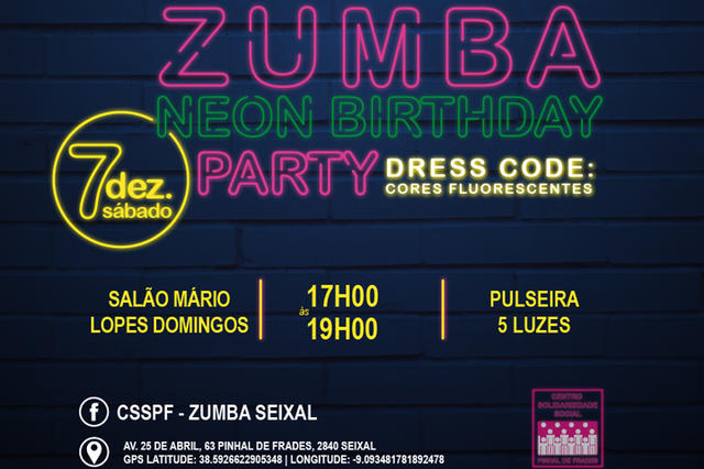 Zumba Neon Birthday Party | Câmara Municipal do Seixal