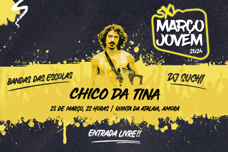 Chico da Tina este sábado na Quinta da Atalaia | Câmara Municipal do Seixal